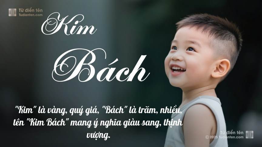 Tên Kim Bách: Ý nghĩa, Phân tích, Phong thủy và Thần số học