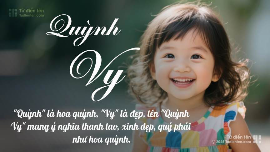 Tên Quỳnh Vy: Ý nghĩa, Phân tích, Phong thủy và Thần số học