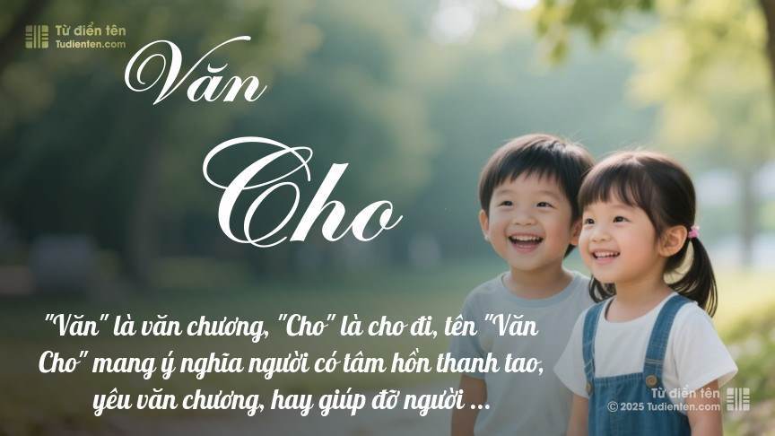 Tên Văn Cho: Ý nghĩa, Phân tích, Phong thủy và Thần số học
