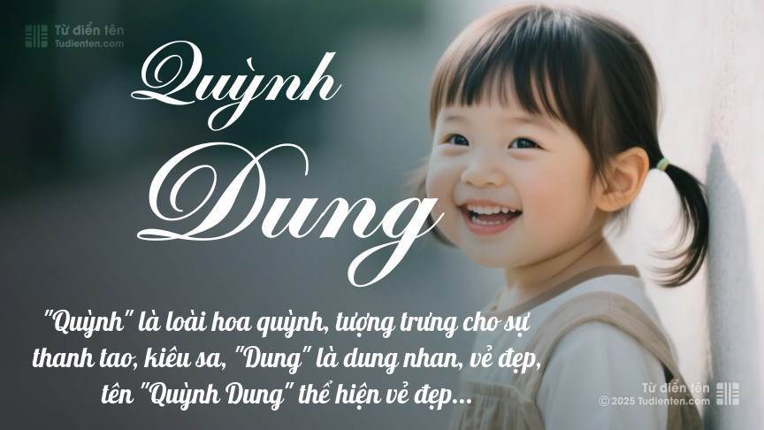 Tên Quỳnh Dung: Ý nghĩa, Phân tích, Phong thủy và Thần số học