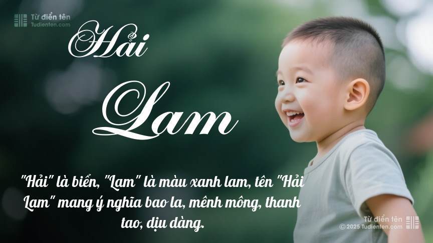 Tên Hải Lam: Ý nghĩa, Phân tích, Phong thủy và Thần số học