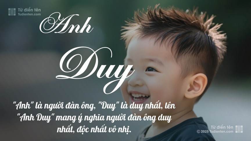 Tên Anh Duy: Ý nghĩa, Phân tích, Phong thủy và Thần số học