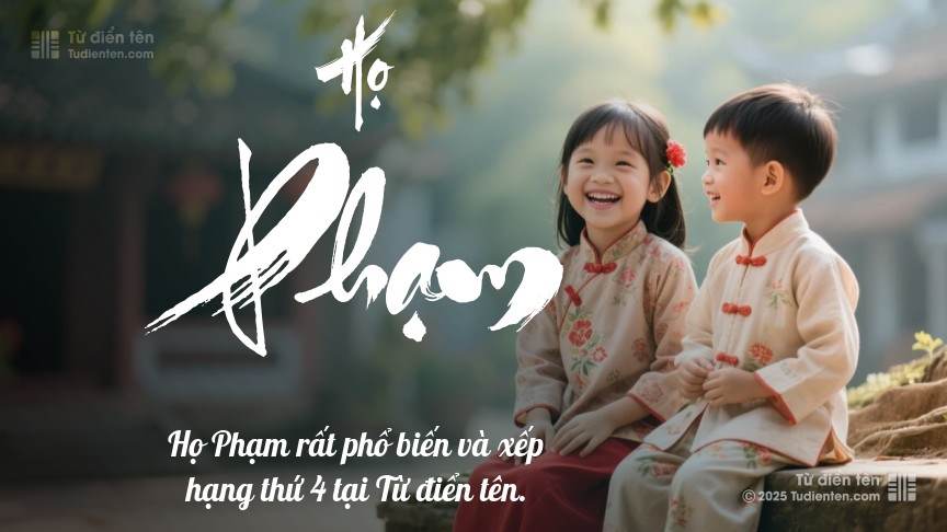 Họ Phạm - Gợi ý Tên Đẹp, Cách đặt Tên Hay và Hợp Phong thủy
