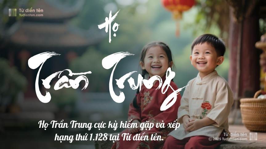 Tên con Trai họ Trần Trung 4 chữ Phổ biến nhất - Tên Đẹp & Hay