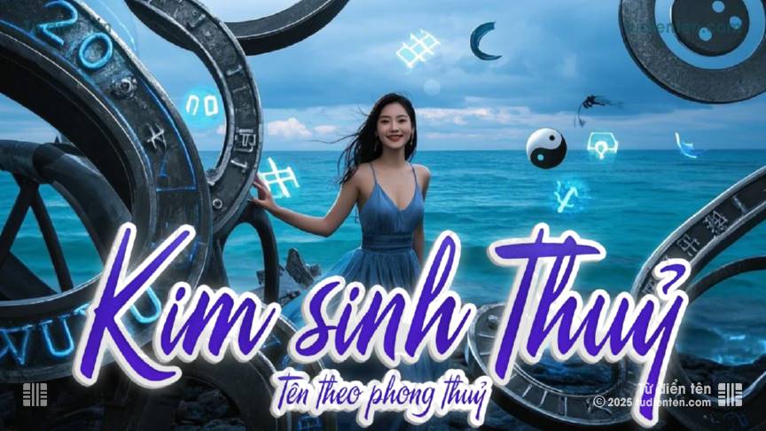 Cặp tên Kim sinh Thủy - Ý nghĩa phong thủy và 3.852 tên ghép hợp mệnh